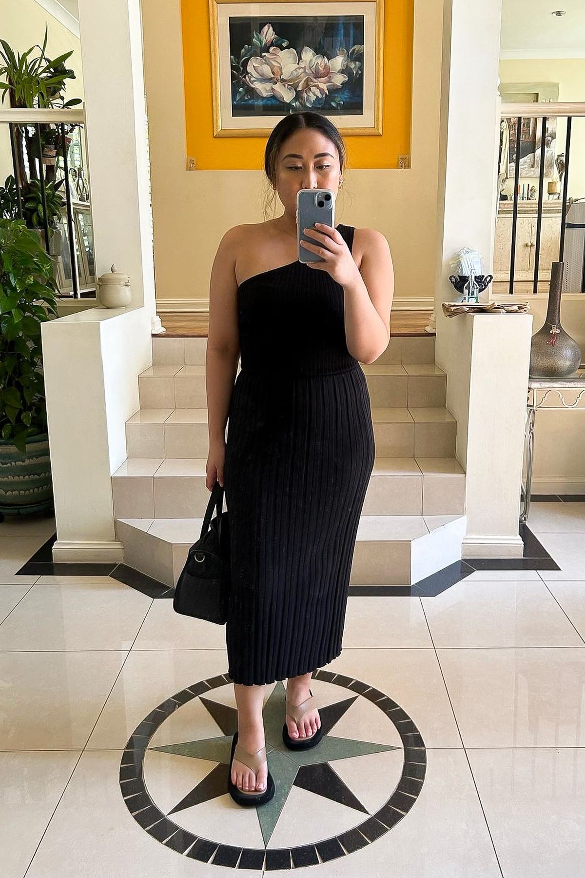 RENA SKY RIBBED MIDI SKIRT / BLACK – Halite Clothing